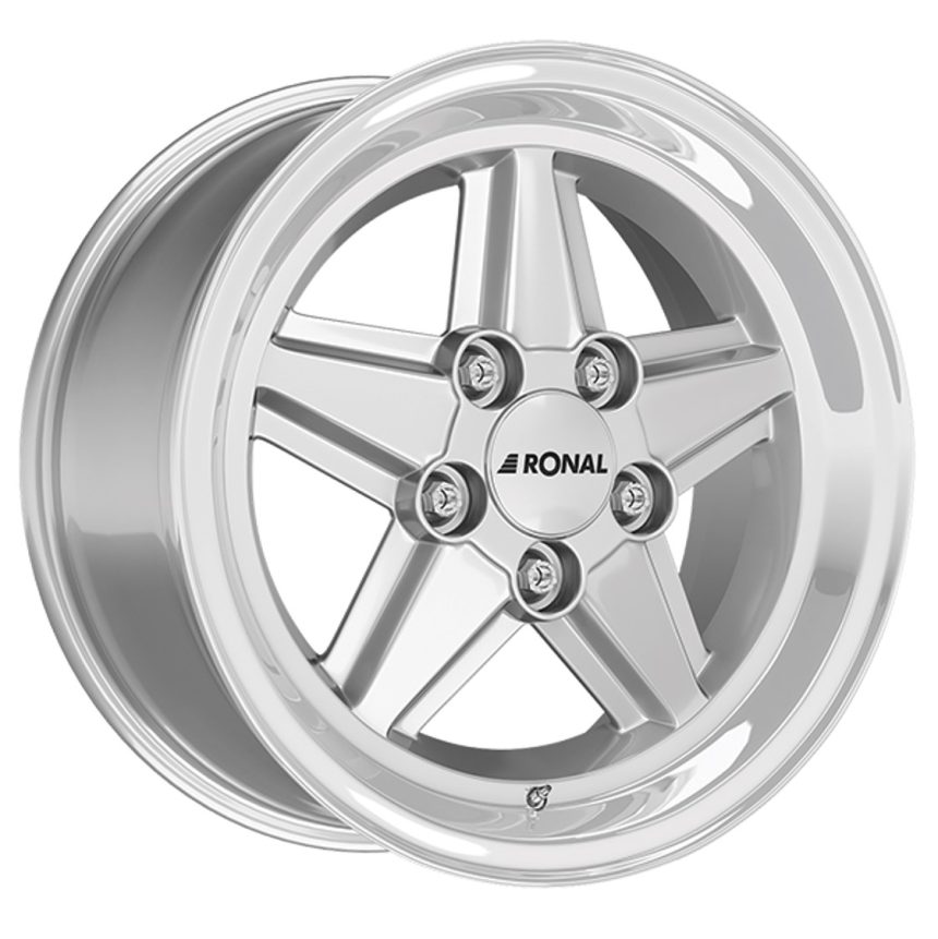 Ronal R10 TURBO 15X7 ET28 4X100 SCHWARZ-FRONTPOLIERT - Blue Design Tuning